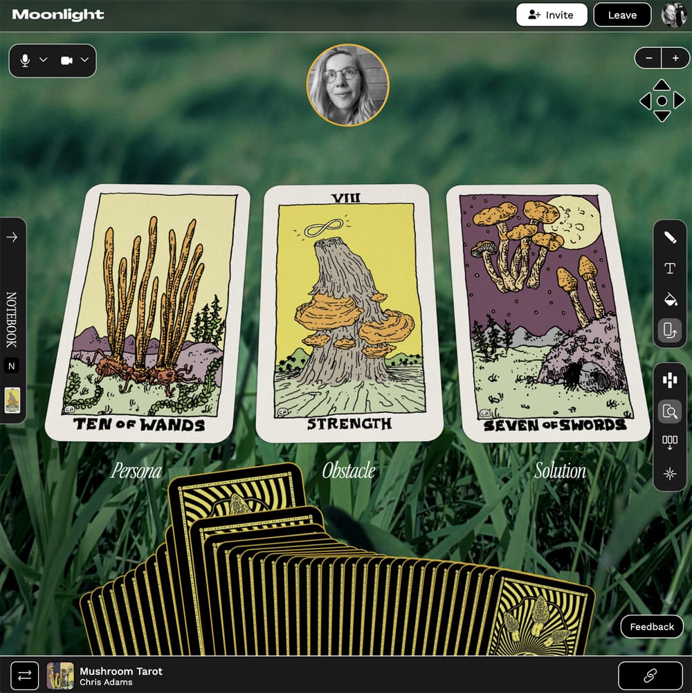 Meet the creators behind the interactive digital tarot decks on Moonlight